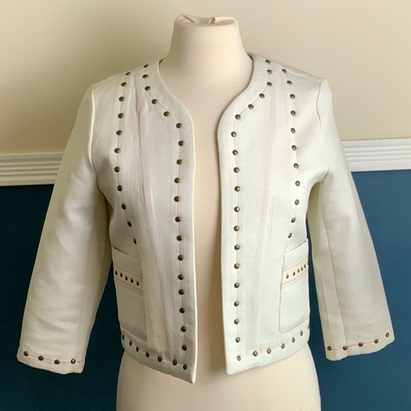 Harlowe & Graham | Jackets & Coats | Harlow Graham Ivory Jacket | Poshmark